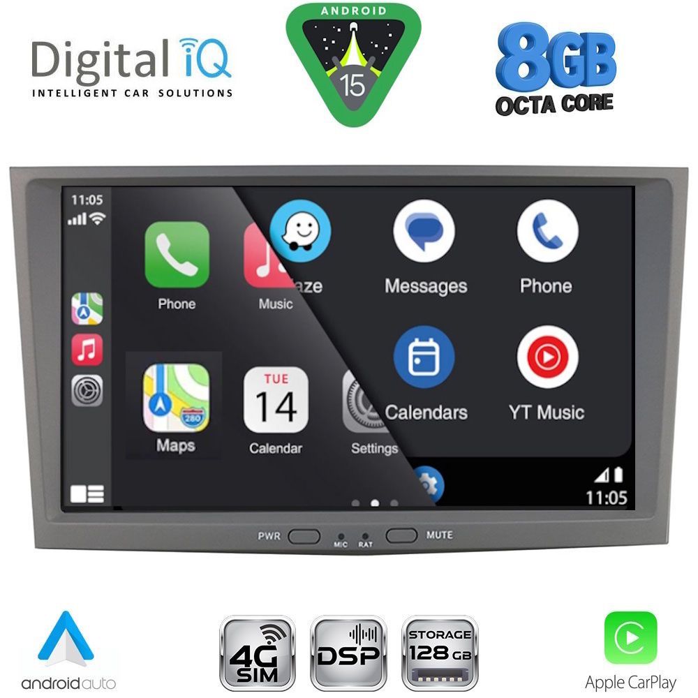 BLM 718GR_CPA (8" DECK) MULTIMEDIA SYSTEM for OPEL ALL mod. 2004-2014 ...