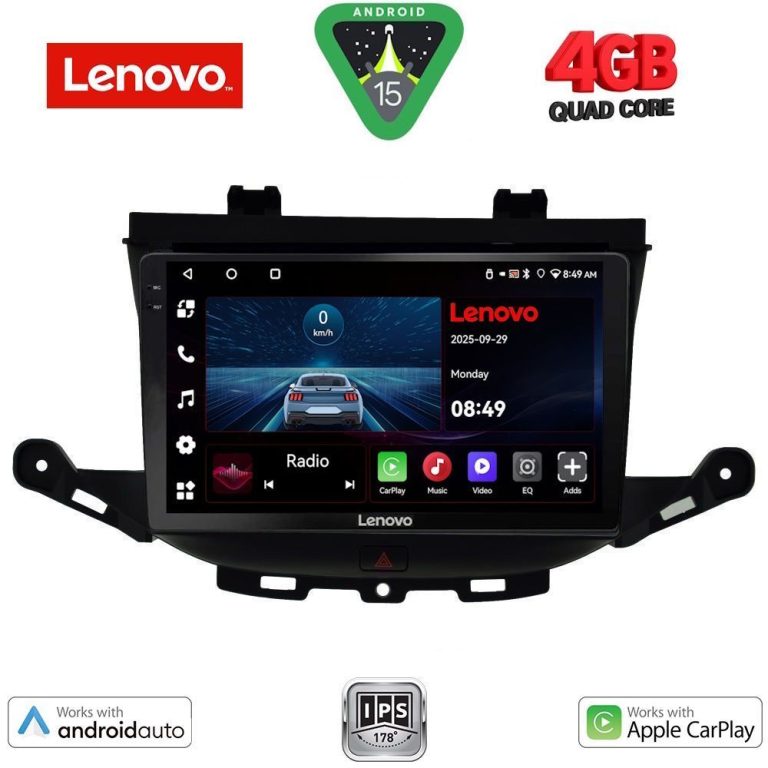 LENOVO LVE 8483_CPAA (9inc) MULTIMEDIA TABLET for OPEL ASTRA K mod.2015 ...