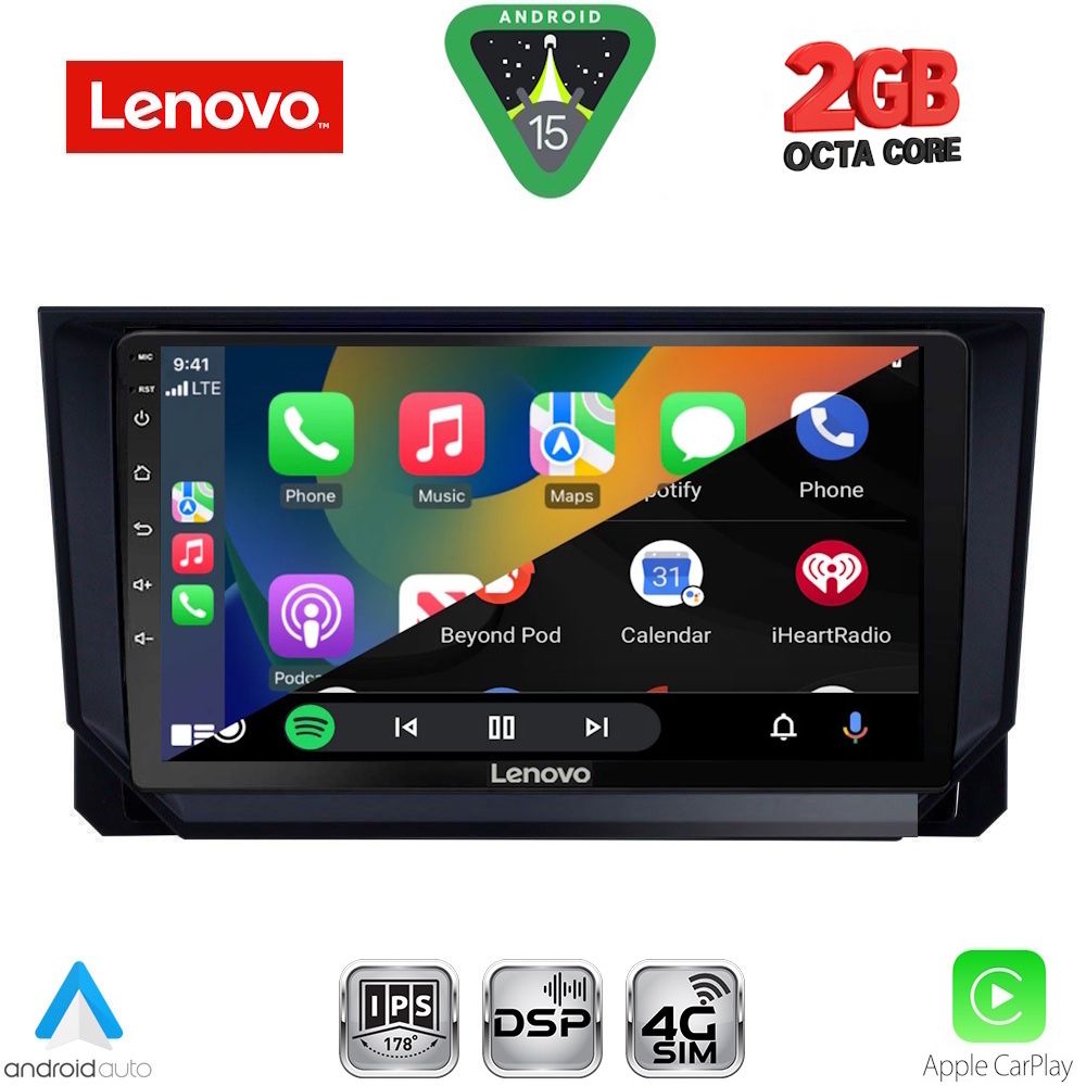 LENOVO LVF 5573_CPA (9inc) MULTIMEDIA TABLET for SEAT ARONA - IBIZA mod ...